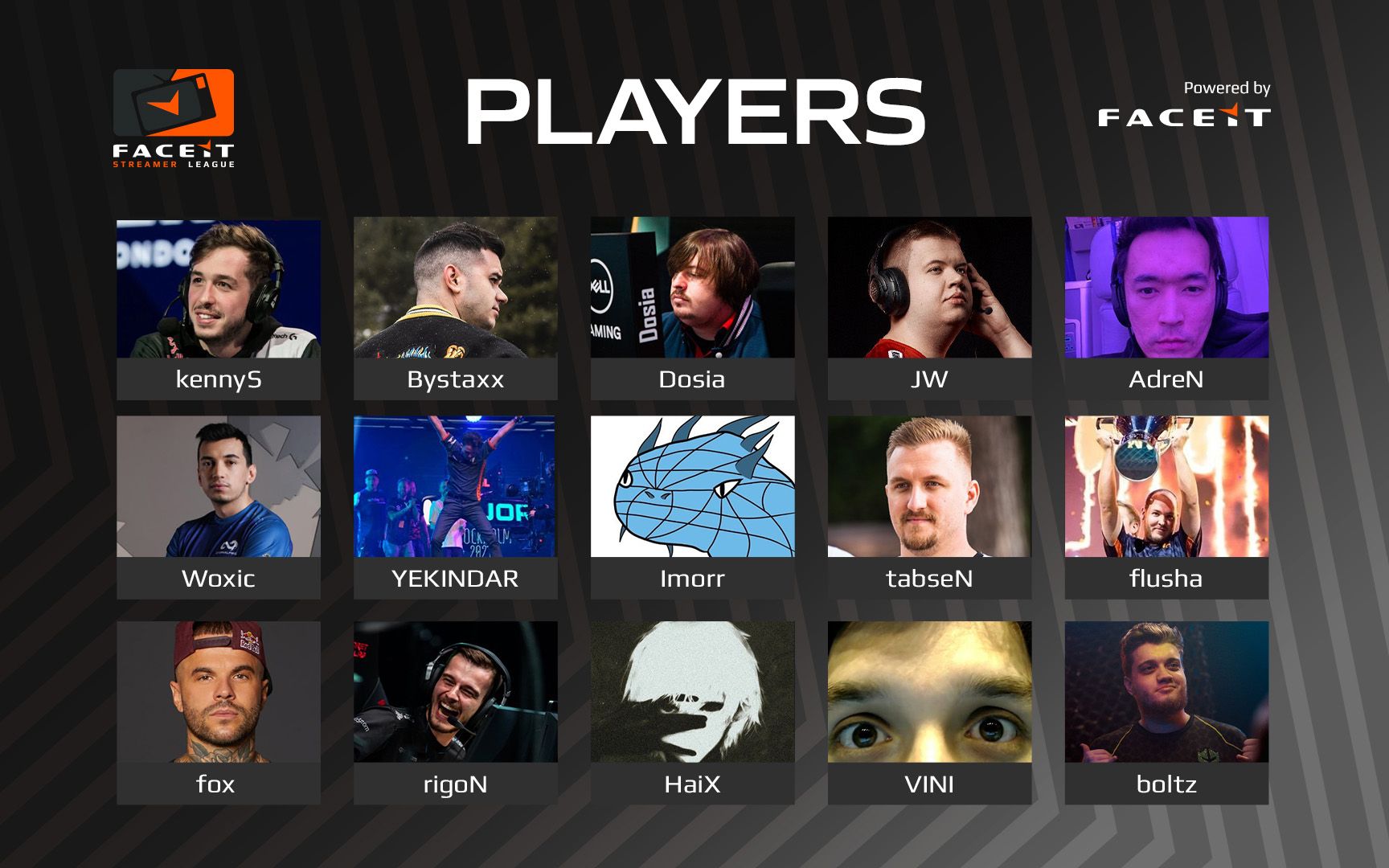 YEKINDAR, Dosia и AdreN приглашены в FACEIT Streamer League