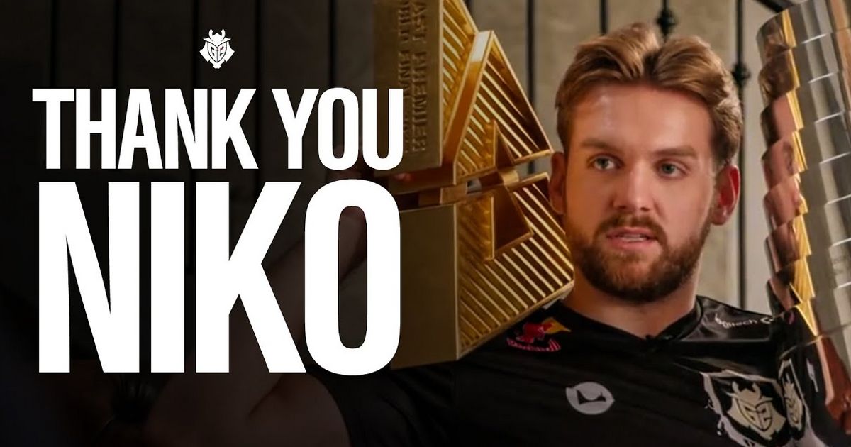 G2 выпустила «прощальный» ролик с NiKo